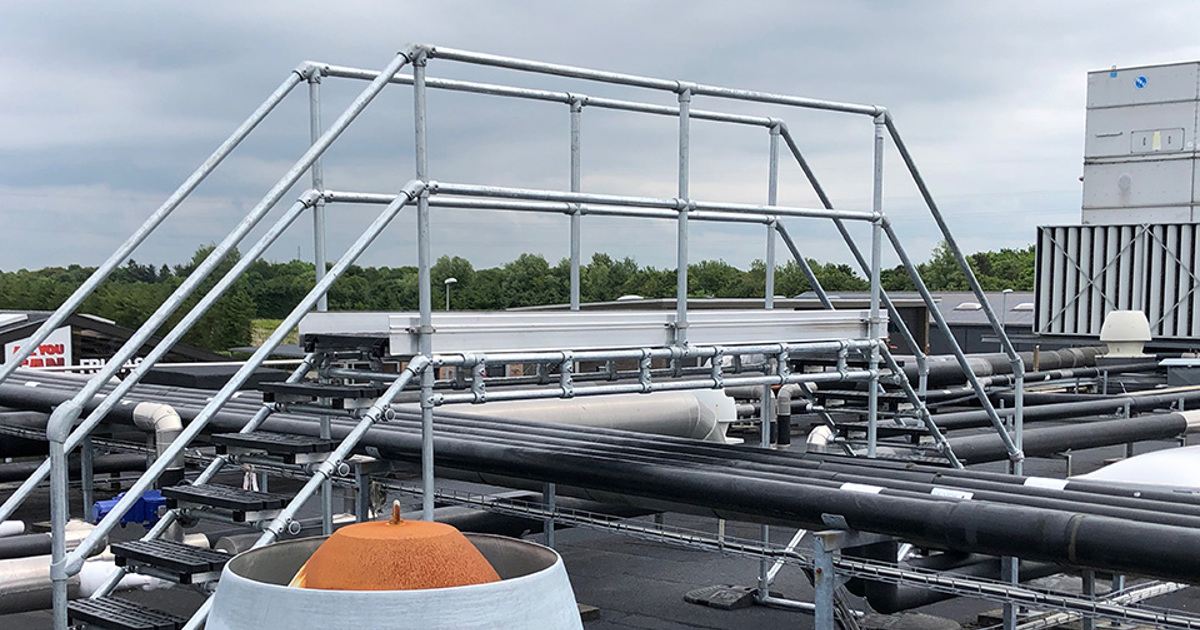Bespoke Step Over Platforms For Safe Roof Maintenance - Kee Safety
