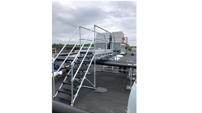 Bespoke Step Over Platforms For Safe Roof Maintenance - Kee Safety